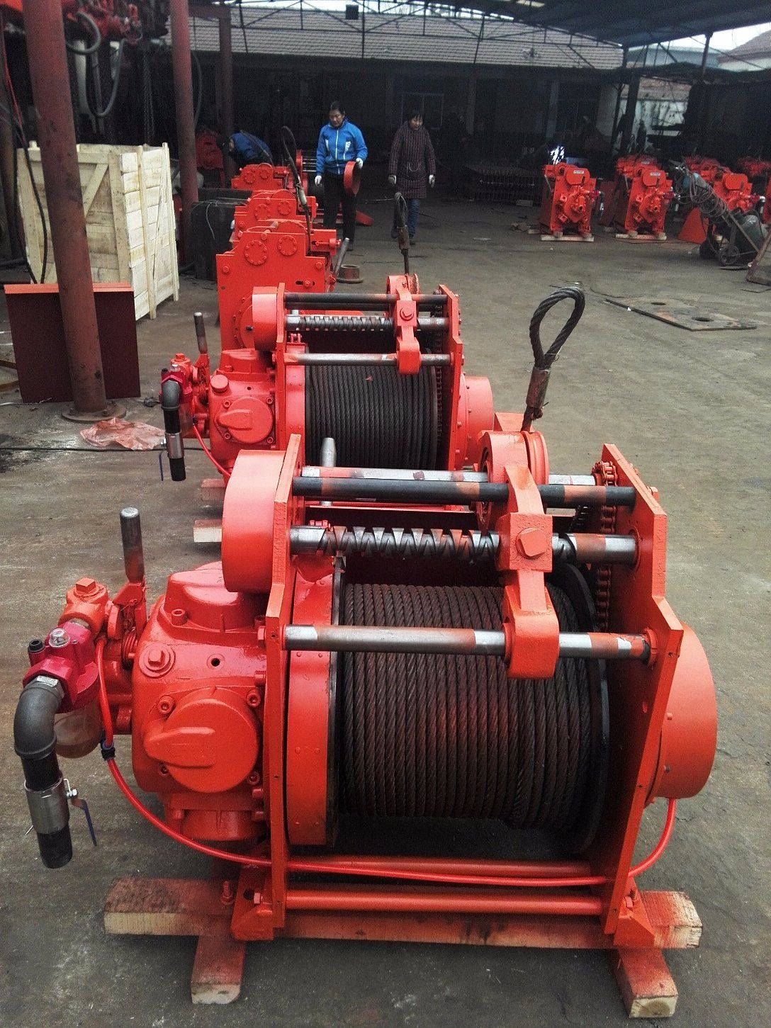 Xjfh-5/35kzp Series Auto Rope Pneumatic Winch/Air Winch Xjfh-5/35kfzp ...